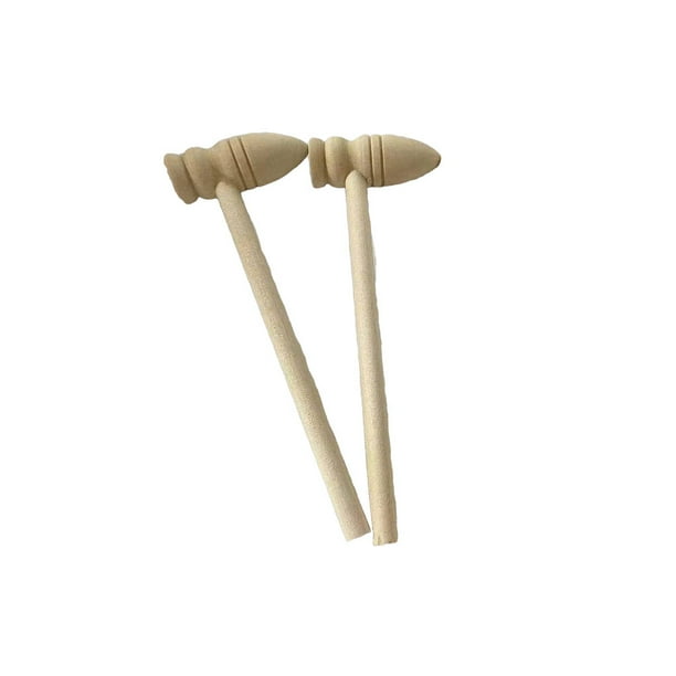 Baohd Pack of 10 Hammers Wooden Lobster Mallets Hardwood Pounder ...