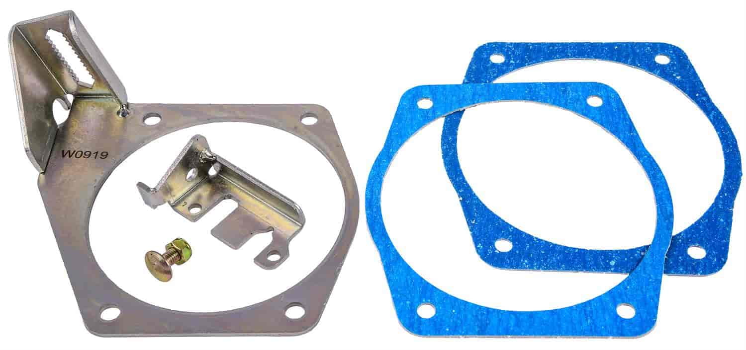 JEGS 501090 Universal Throttle Cable Bracket GM LS Natural Finish ...
