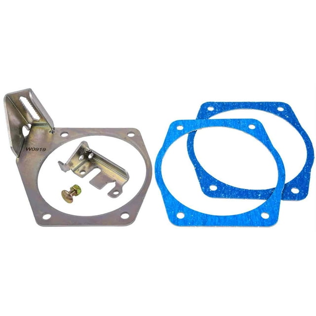 JEGS 501090 Universal Throttle Cable Bracket GM LS Natural Finish ...