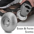 Angle Grinder Wood Carving Disc, Shaping Sanding Carving Shaping Disk ...