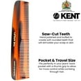 Kent R7T Fine and Wide Tooth Handmade Pocket Comb for Hair, Beard ...