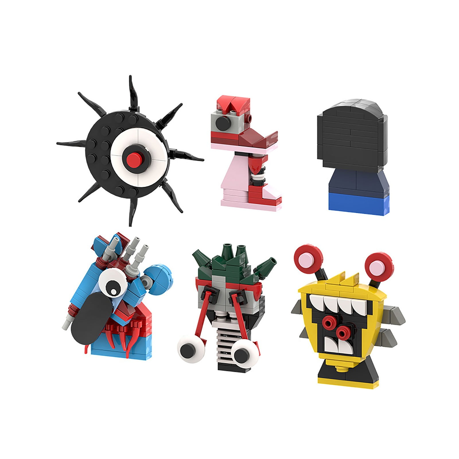 Sprunki Mini Building Blocks Set - Toys for Kids, Creative Construction ...