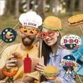 CC HOME 25pcs BBQ Patterns Photo Booth Props Barbecue Patterns Party ...