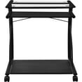 Ameriwood Home Mobile Computer Cart/Desk, Black - Walmart.com