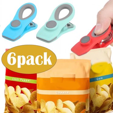 Cook with Color Chip Bag Clips with Magnets, Kitchen Accessories, 10 ...