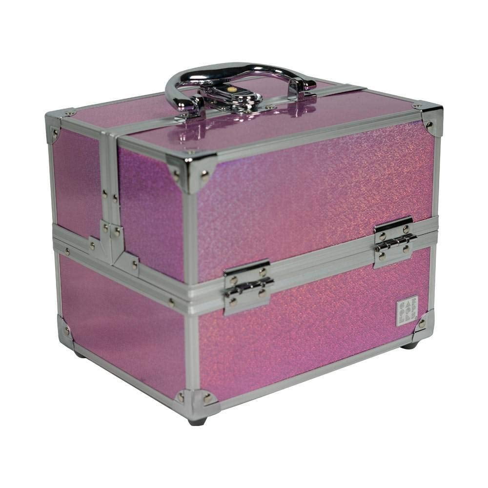 Caboodles Train Case - Holographic Pink-4 Tray Adored Makeup Storage ...