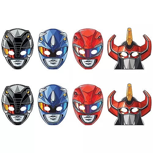 Power Rangers Classic Cardstock Face Masks, 8ct - Walmart.com