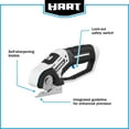 HART 4-Volt Rechargeable Power Cutter, Battery Operated Tool, Electric ...