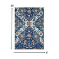 8â€™ x 10â€™ Blue and Ivory Persian Patterns Area Rug - Walmart.com