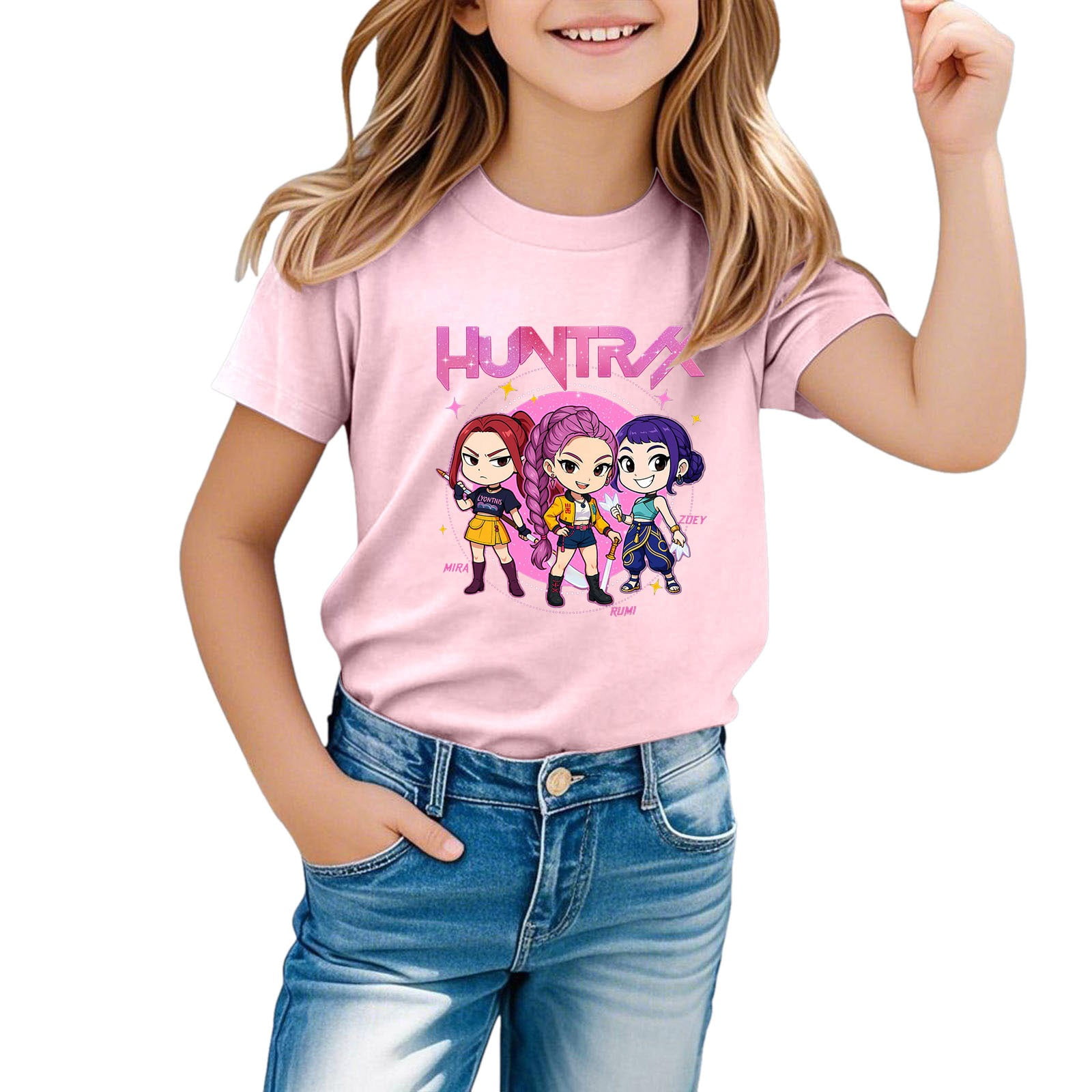 Click here for Bravefron K_pop T Shirts For Girls Crewneck Cute C... prices