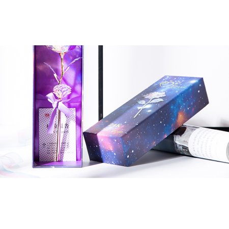 Colorful starry sky with lights golden rose valentine 520 gift gold ...