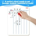 Dry erase long division whiteboard, 9x12 double sided math practice ...