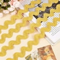 0.78 inch-1.33 inch/20-34mm Wide Rick Rack Trim 10 Yards Yellow Wave ...