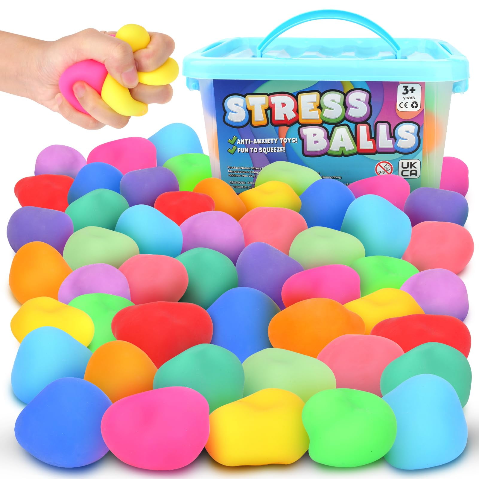 Click here for Zaxideel Slow Rising Stress Ball 50 Pack: Mini Squ... prices