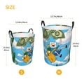 Adventure Cartoon Time Laundry Basket with Handle Waterproof Fabric ...