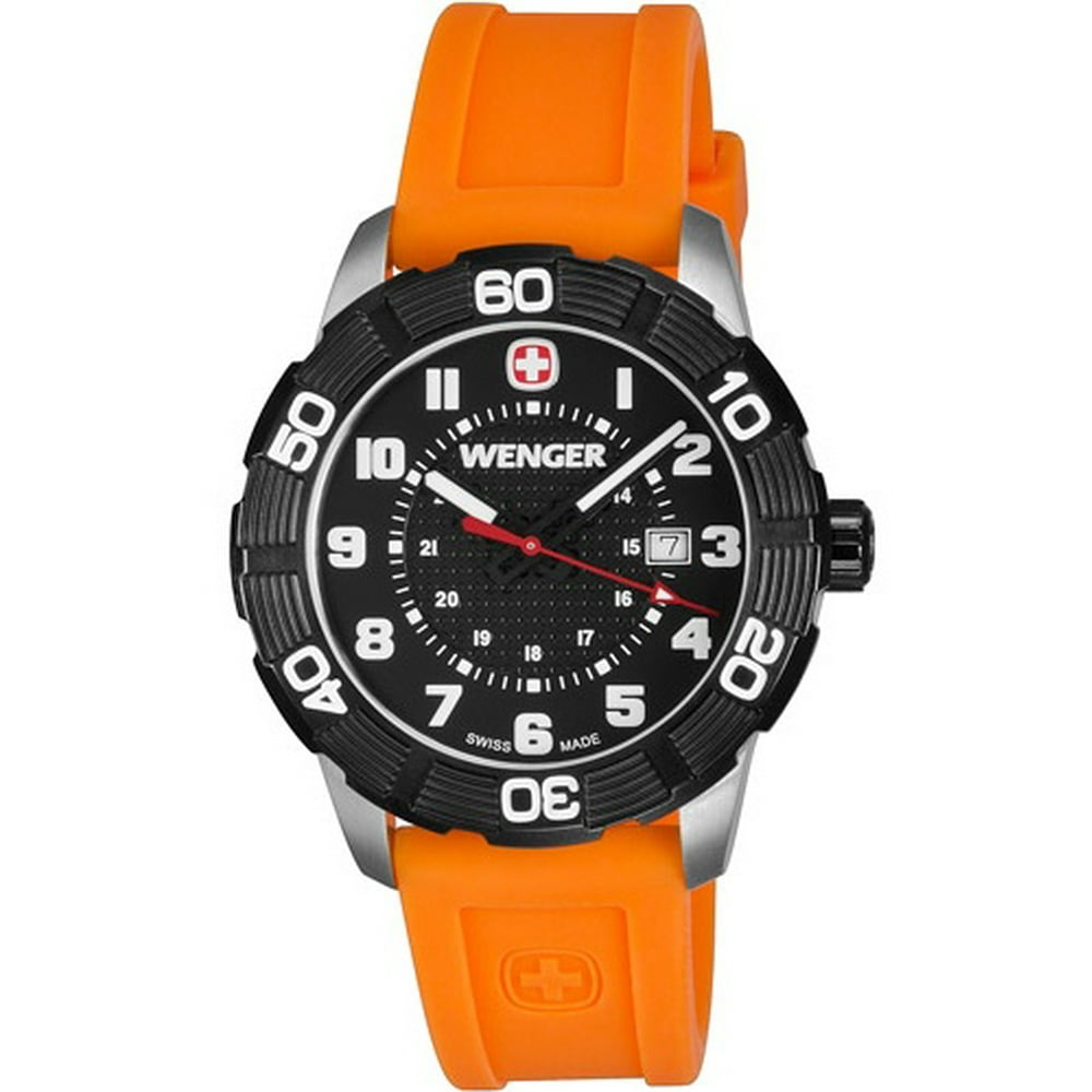 Wenger - Wenger 0851.106 Men's Roadster Sport Black Bezel Black Dial ...