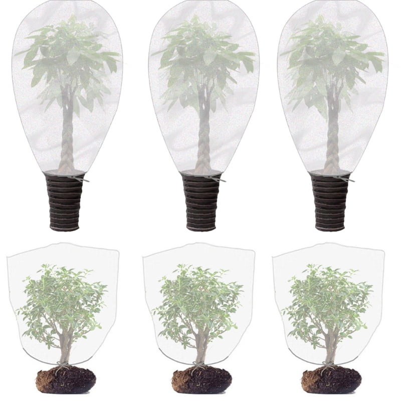 HGYCPP Garden Bugs Barrier Netting Plant Cover with Drawstring Bird ...