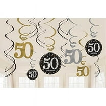 Amscan Party Supplies Sparkling Celebration 50 Value Pack Foil Swirl ...