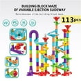 Colorful Balls Run Slide Block Building Set – DIY Maze Assembly Toy for ...