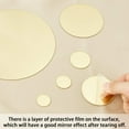 32 Pieces Round Acrylic Mirror Wall Stickers Circle Mirrors Wall Decals ...