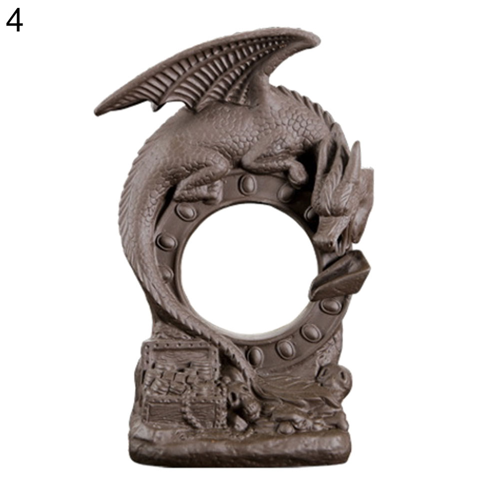 Yoone Backflow Dragon Incense Burner Holder Censer Meditation Ornament ...