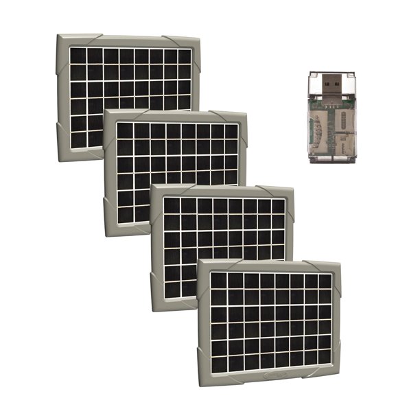 Cuddeback Solar Power Bank - High-Capacity Charger with Card Reader (4 ...