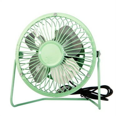 4-inch mini metal fan USB Desk Fan Small Personal Air Circulator Fan ...