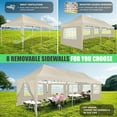 HOTEEL 10'x30' Heavy-duty Event Tent, 8 Removable Sidewalls, Waterproof ...
