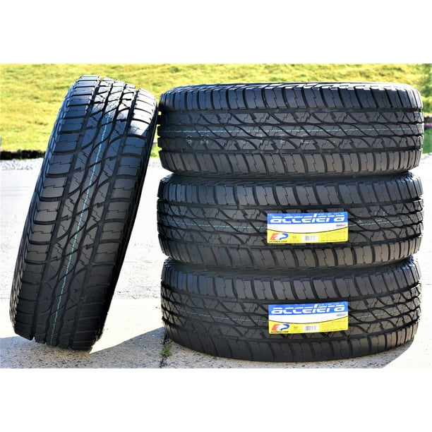 Set of 4 (FOUR) Accelera Omikron A/T LT 235/75R15 116/113Q E (10 Ply) AT All Terrain Tires ...