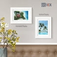 5x7 White Picture Frame, Wooden Frames Set of 2 with HD Glass, For 4x6 ...