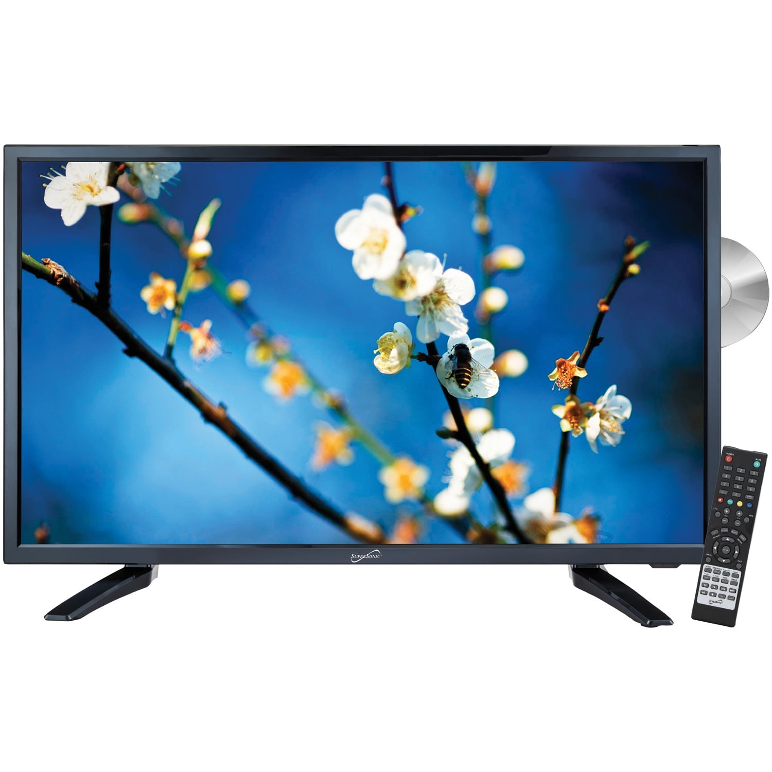 Supersonic SC-9922 LED HDTV/DVD Combination, AC/DC Compatible with RV ...