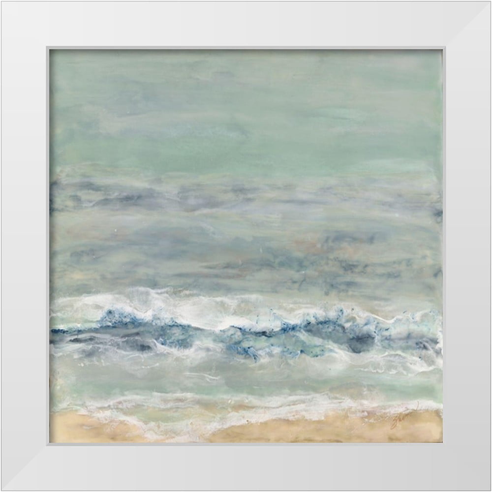 Shanti, Shima 20x20 White Modern Wood Framed Museum Art Print Titled ...