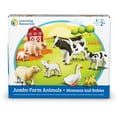 Learning Resources Jumbo Farm Animals: Mommas and Babies, Ages 18 ...