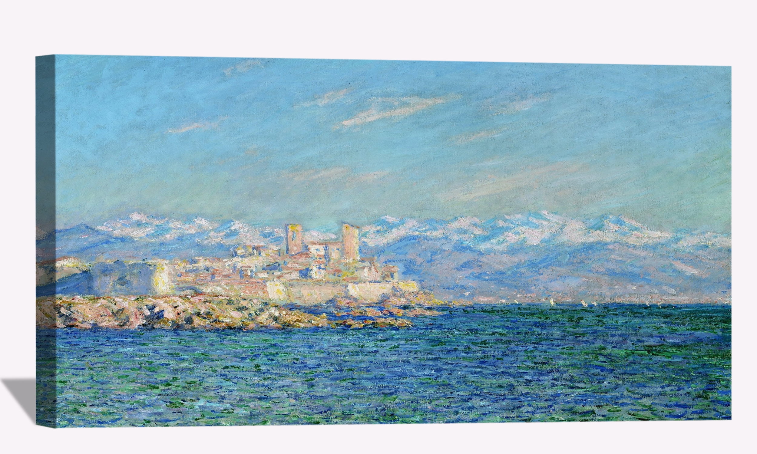 Claude Monet Canvas Wall Art Monet Antibes Afternoon Effect Framed ...