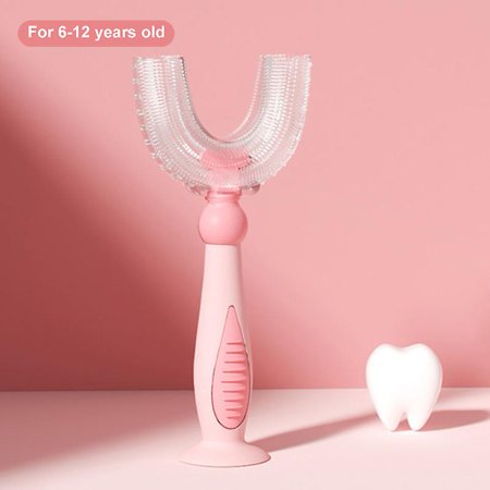 Manual U-shaped Toothbrush 360 Degree Children's Oral Care Cleaning ...