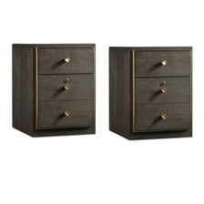 Home Square 2-Piece Set with L-Shaped Desk & Filing Cabinet with ...