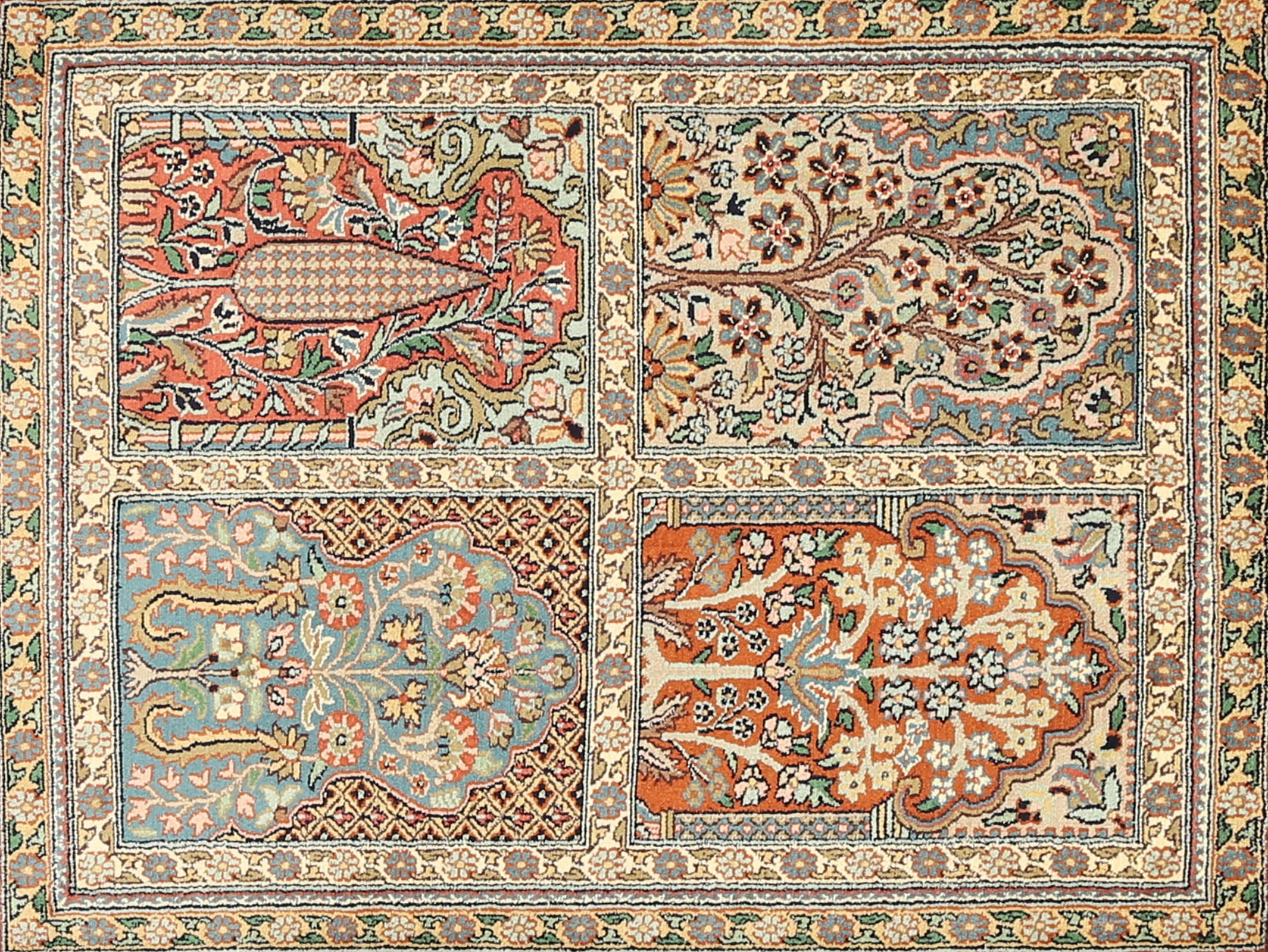 Ahgly Company Indoor Rectangle Traditional Sienna Brown Persian Area ...