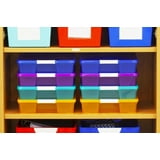 Storex Plastic Project Box for 12 x 12 Paper, Assorted Colors, Case of ...