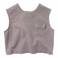Boys Sleeveless Tops Round Neck Light Purple Summer Breathable ...
