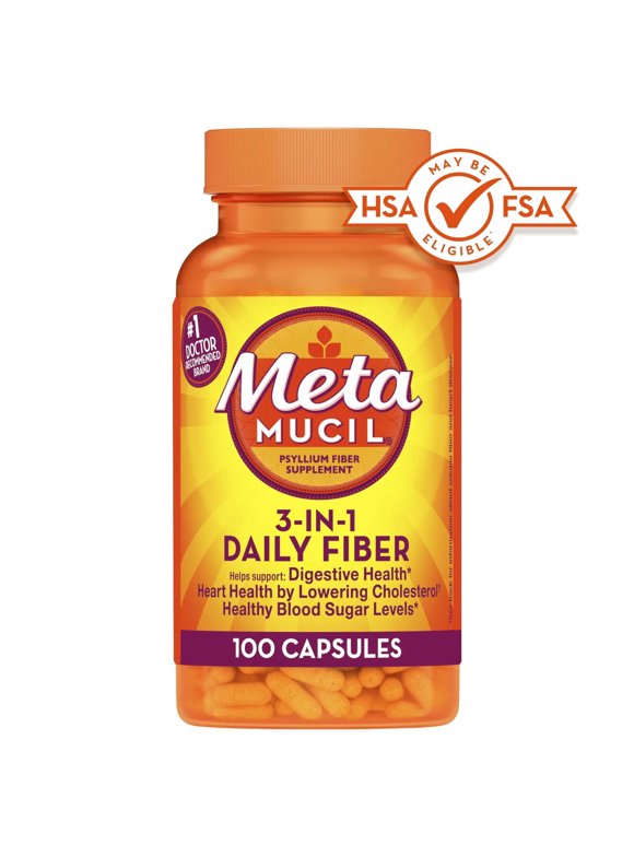 Metamucil Fiber Capsules in Metamucil - Walmart.com