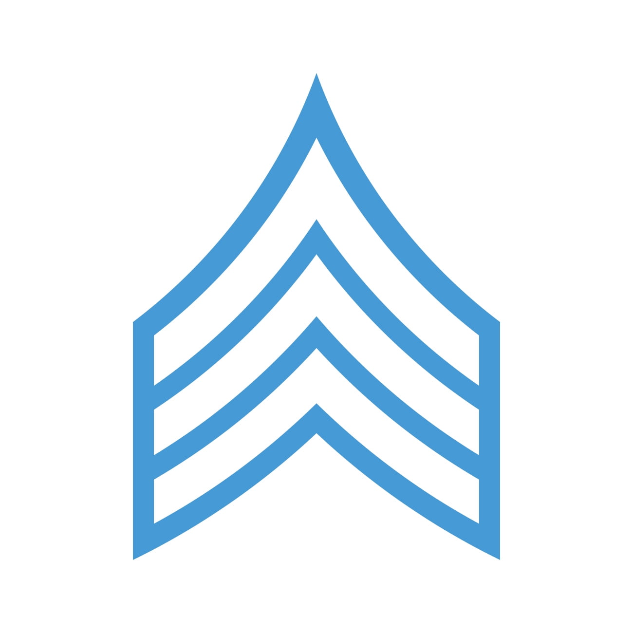 E-5 Sergeant Rank Sticker Decal Die Cut - Self Adhesive Vinyl ...