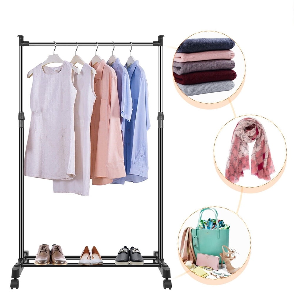 Portable Garment Rack for Hanging clothes, Space Saving Clothing Rack ...