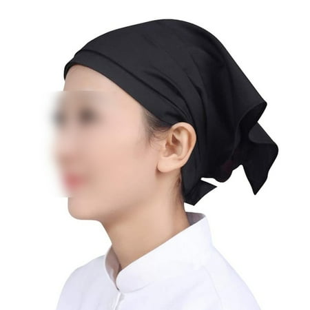 Chef Hat - Japanese Style Triangle Headscarf Waiter Kitchen Turban Cap ...