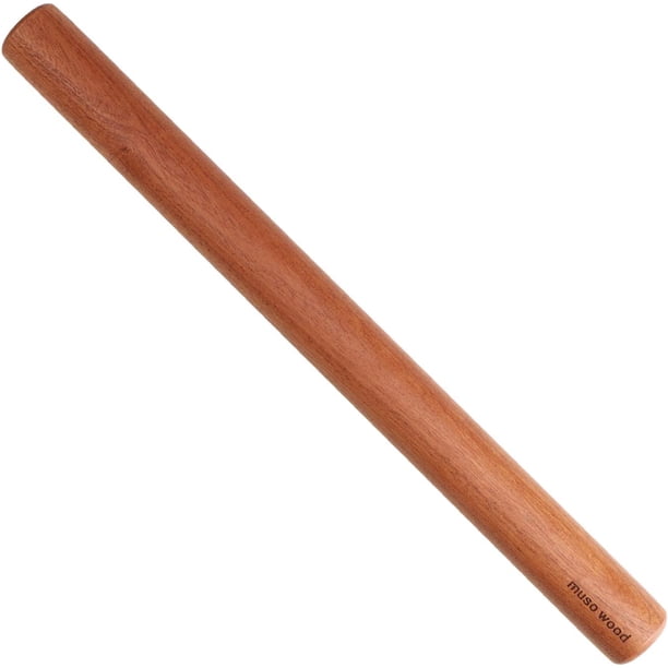 Muso Wood Sapele Wooden Dowel Rolling Pin for Baking,Tapered Roller for ...