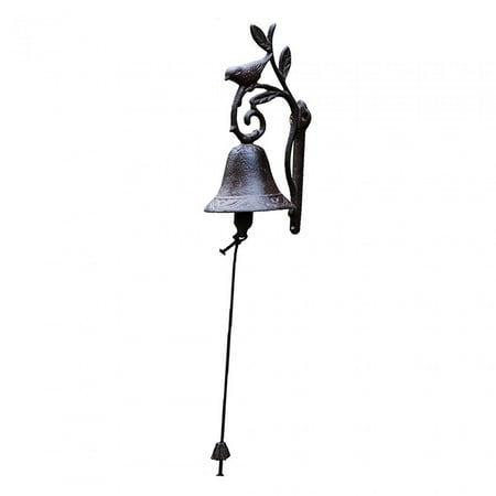 Cast Iron Dinner Bell Farmhouse Cast Iron Bird Doorbell for Yard Garden ...