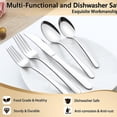 odorsTT 90pcs/Set Silver Tableware Set, 18 Pieces Silverware, Western ...