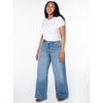 Celebrity Pink Women's and Women's Plus Slouchy Wide Leg with Back ...