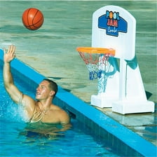Poolmaster Poolside Basketball and Volleyball Combo Set, Portable Sport ...