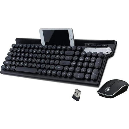 Wireless Keyboard and Mou Combo,2.4 hz USB Rechargeable Keyboard with ...