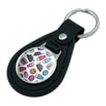 Black Leather Cat Toys Mouse Fish Catnip Pattern Keychain - Walmart.com